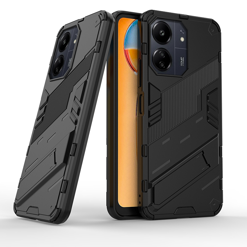 Vantime Case for Xiaomi Redmi 13C / Poco C65 Stand Shockproof Armor Lens Protection Hard Casing ...