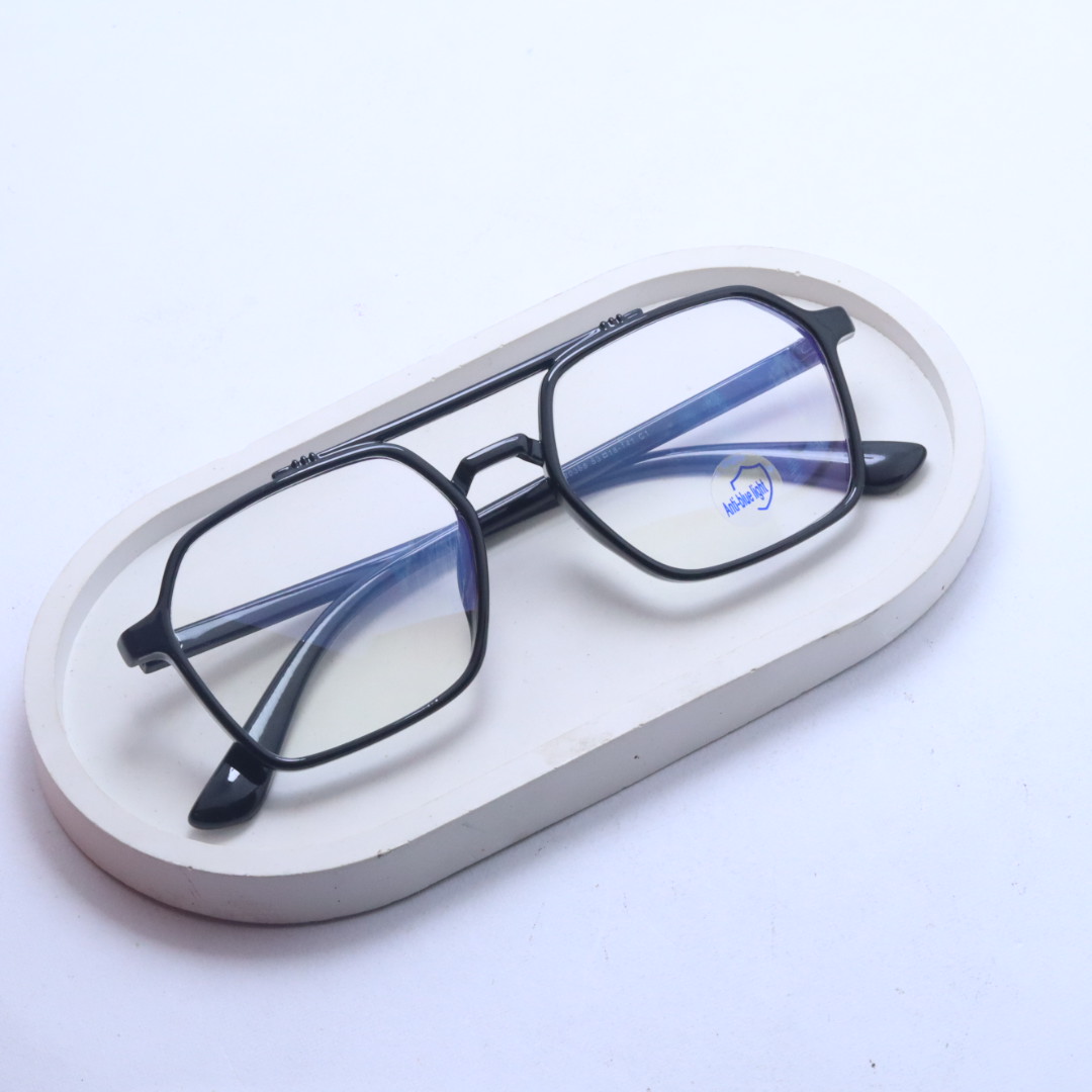 Double Bar Blue Ray Cut Glass For Men | Daraz.com.np