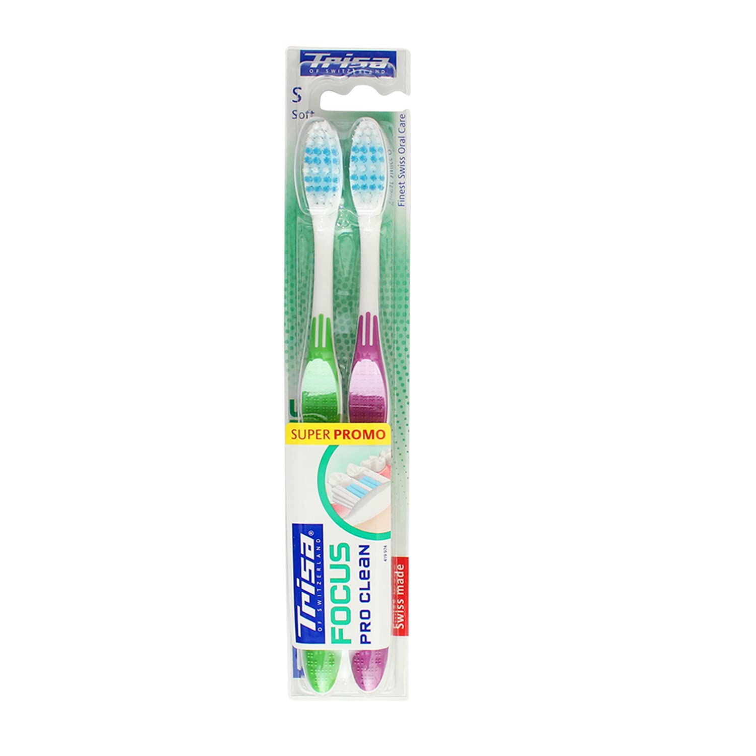 Trisa Focus Duo Soft Toothbrush (2 pc) | Daraz.com.np