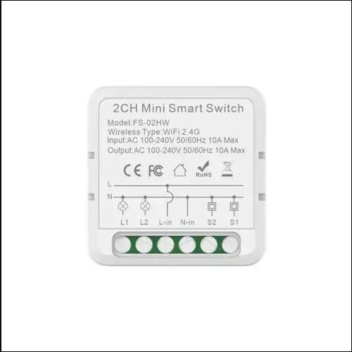2 gang Smart Wi-Fi Mini Switch 16A | Daraz.com.np
