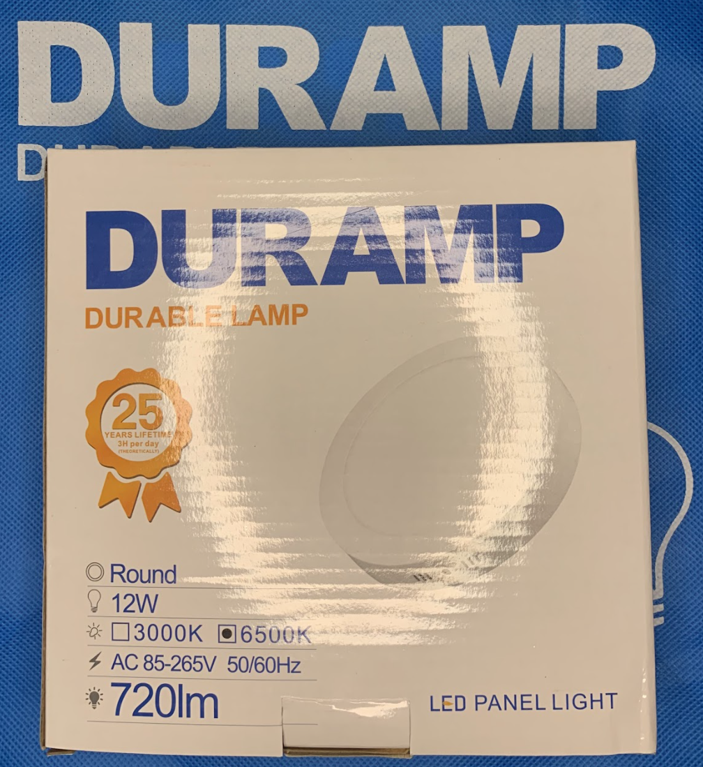 Duramp LED Panel Light - 12w - Conceal Panel - White/ Warm - Round