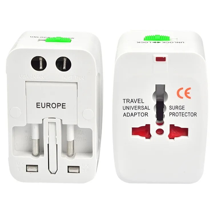 All in One Universal International Plug Adapter Port World Travel AC ...