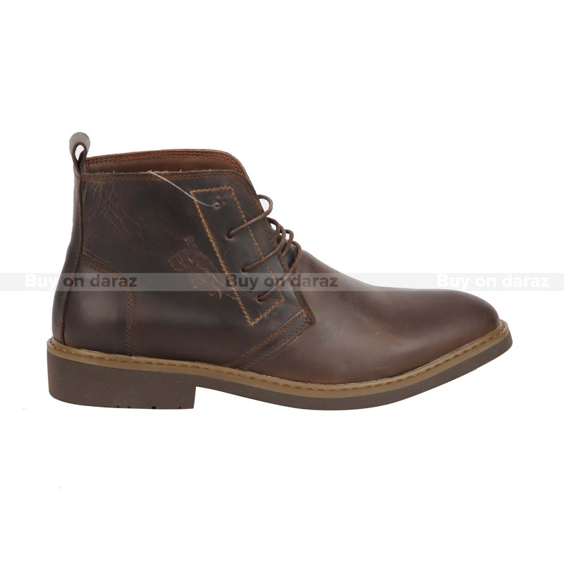 Brown PU Cosy Half Boots For Men | Daraz.com.np
