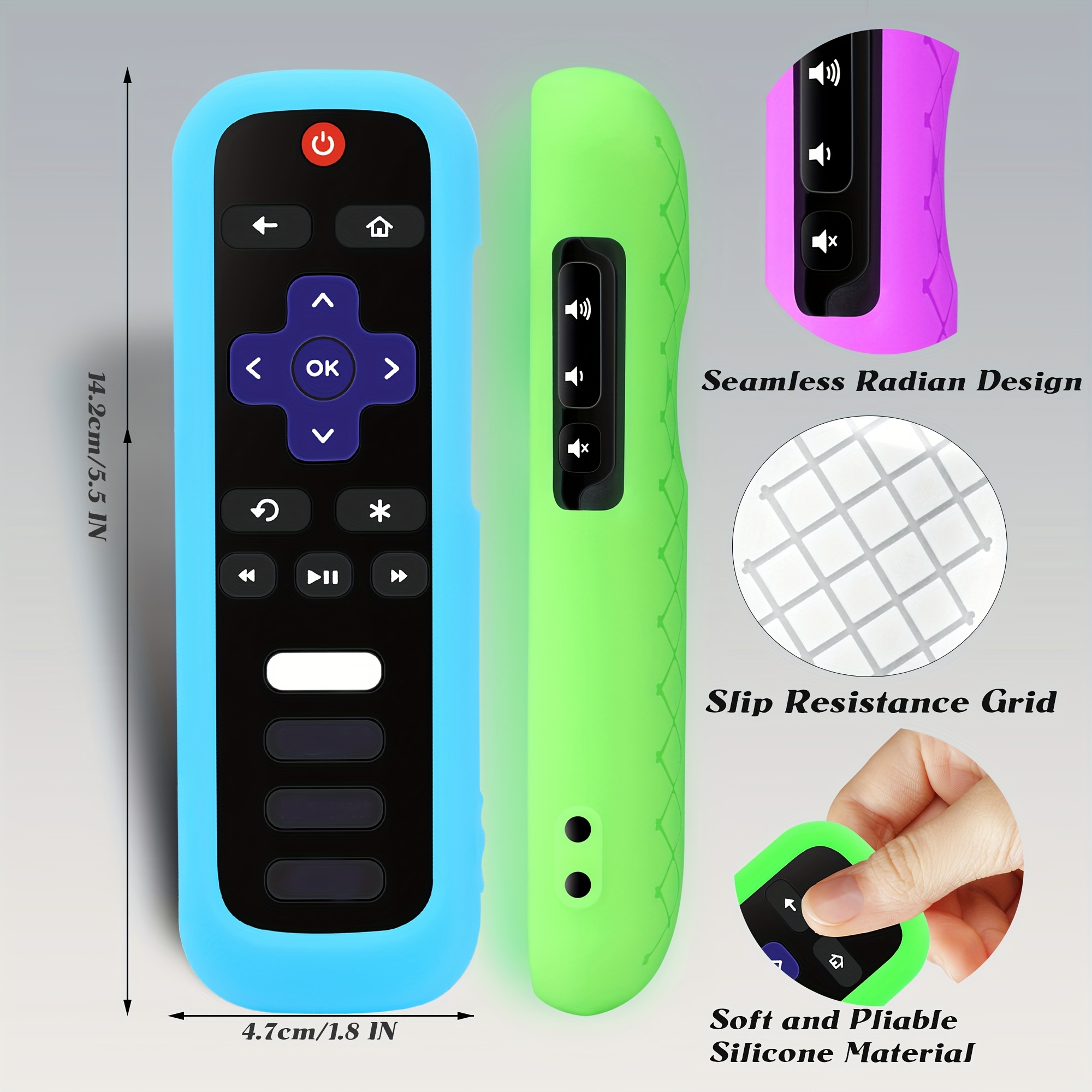 NEW 1/2 piece set of Remote control silicone sleeve,let your remote ...