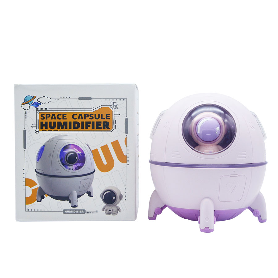 Mini Space Capsule Humidifier - 220ml USB, Night Lights, Astronaut ...