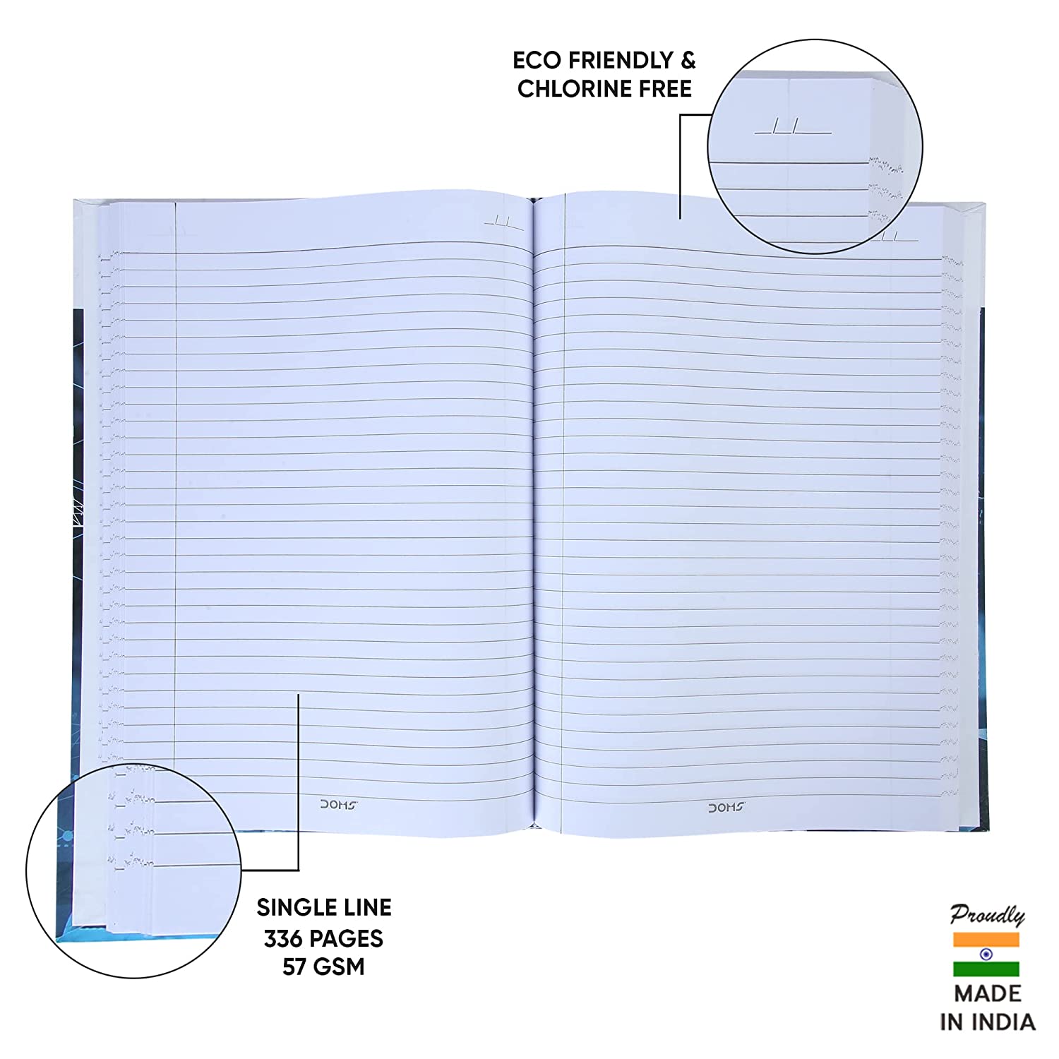 DOMS Single Line Notebook/Exercise Book/Copy (Empires of Future), 172 ...