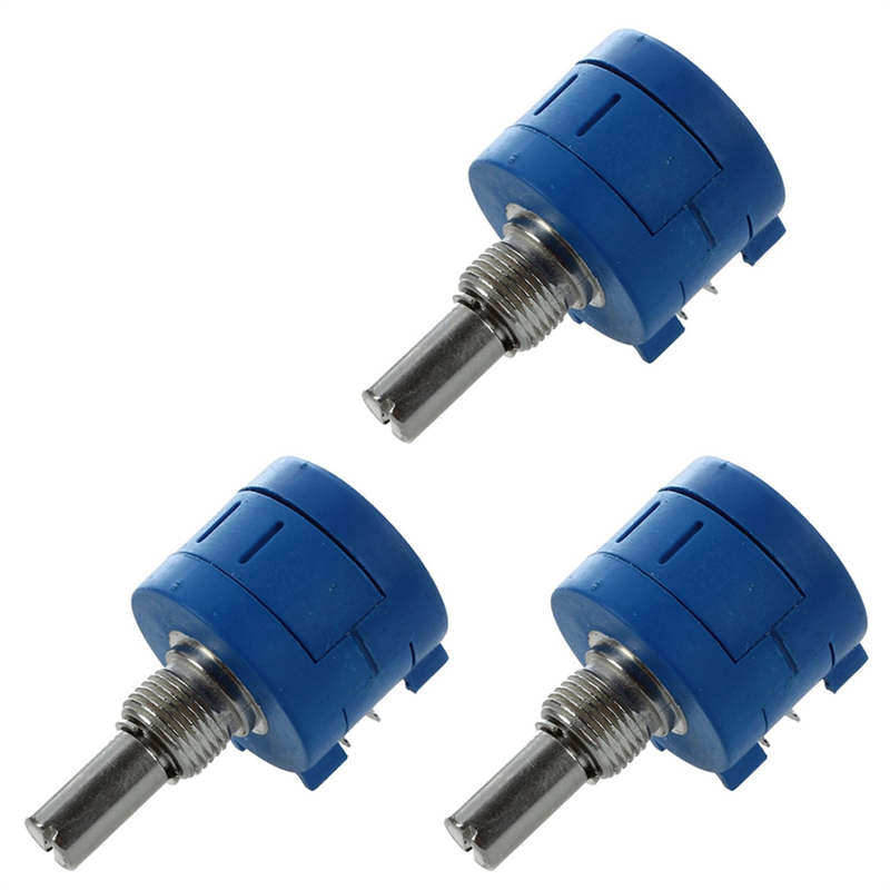NANLIY 3X 3590S-2-502L 5K Ohm 10-Turn Rotary Wire Wound Precision ...