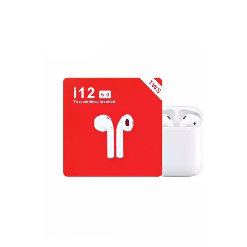 TWS I12 Earbuds | 12 Hours Playtime | 10 mm Deep Bass Wireless Earbuds ...