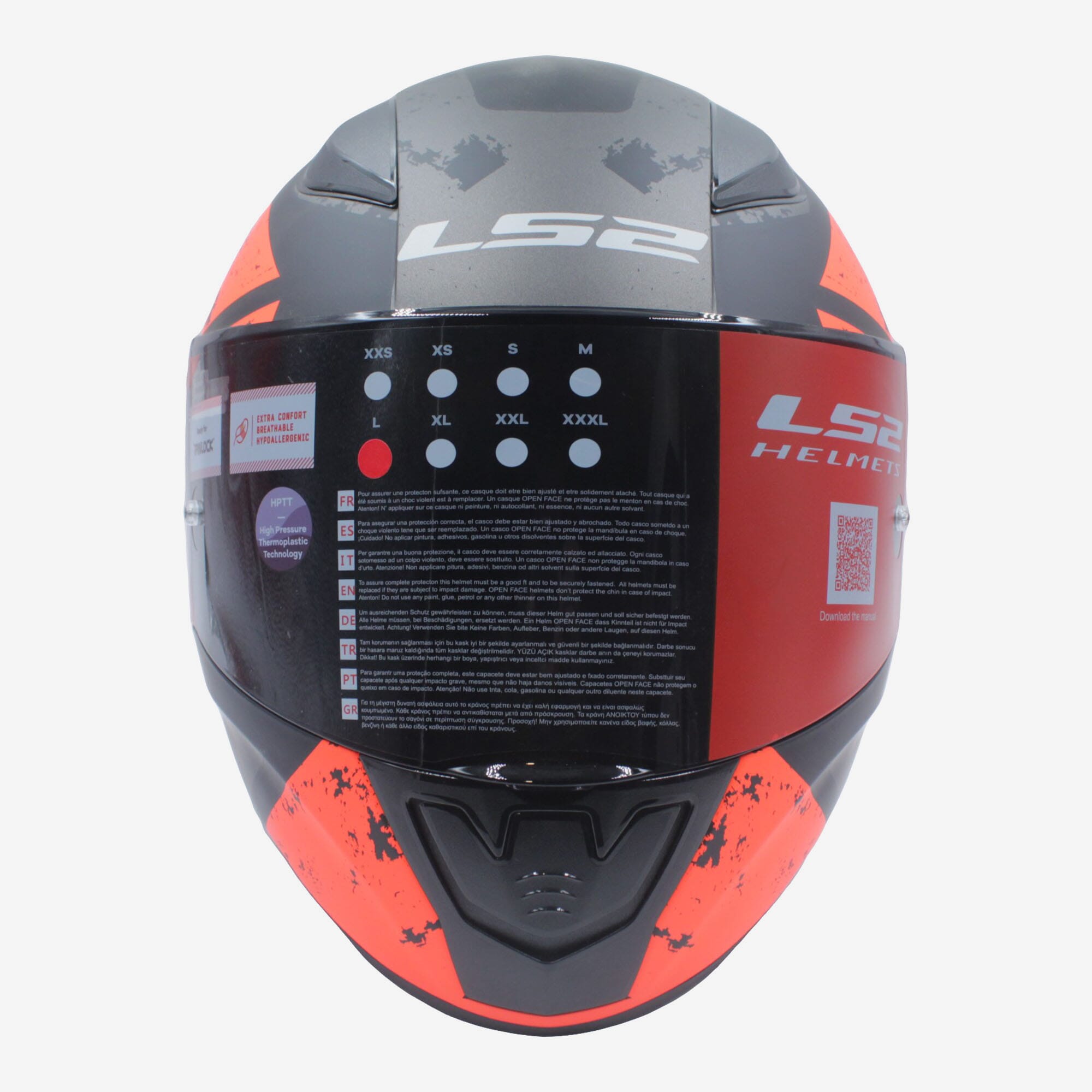 LS2 Black/Orange Matt Finish Rapid Full Face Helmet | Daraz.com.np