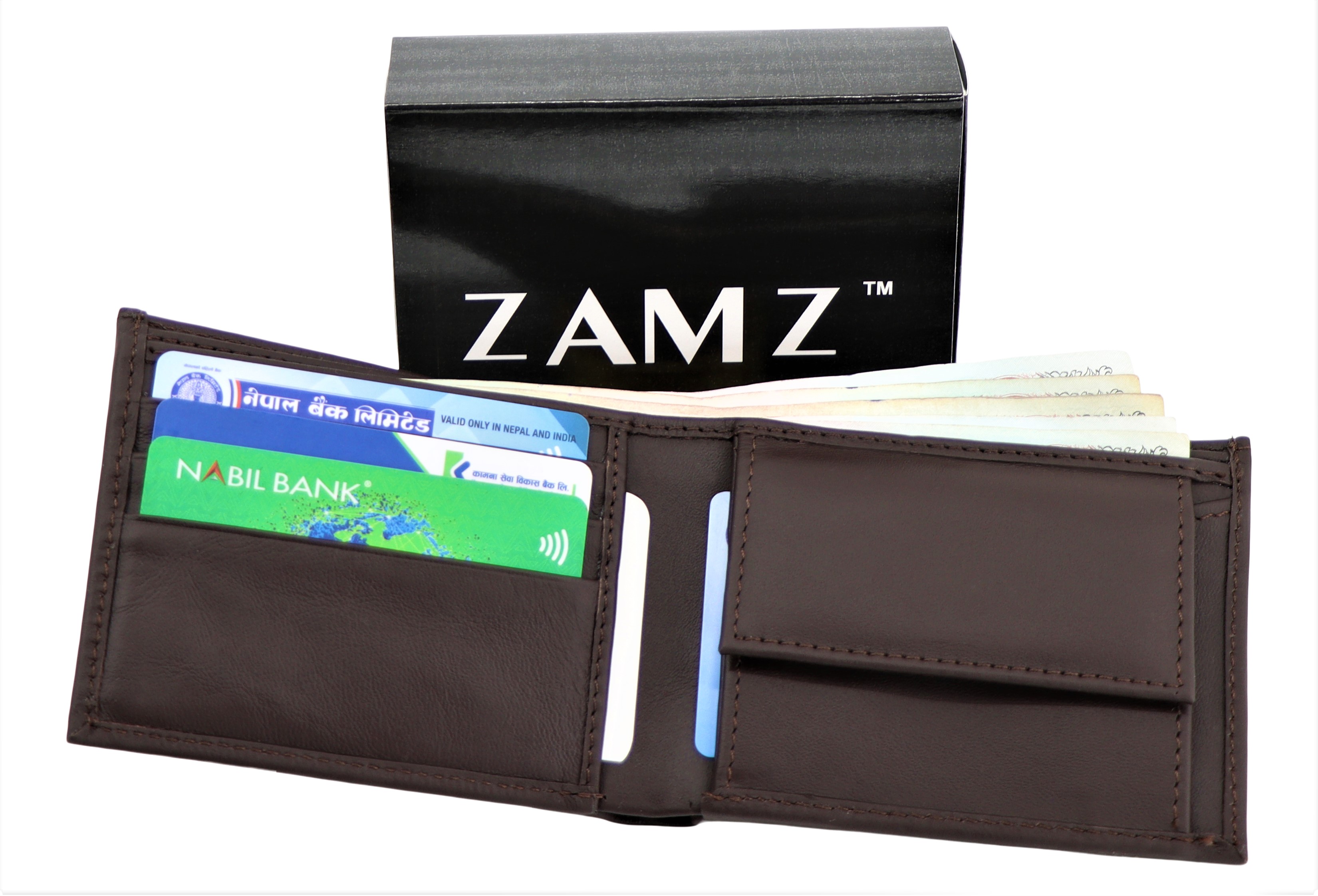 Zamz Genuine 100% Leather Wallet For Men | Daraz.com.np