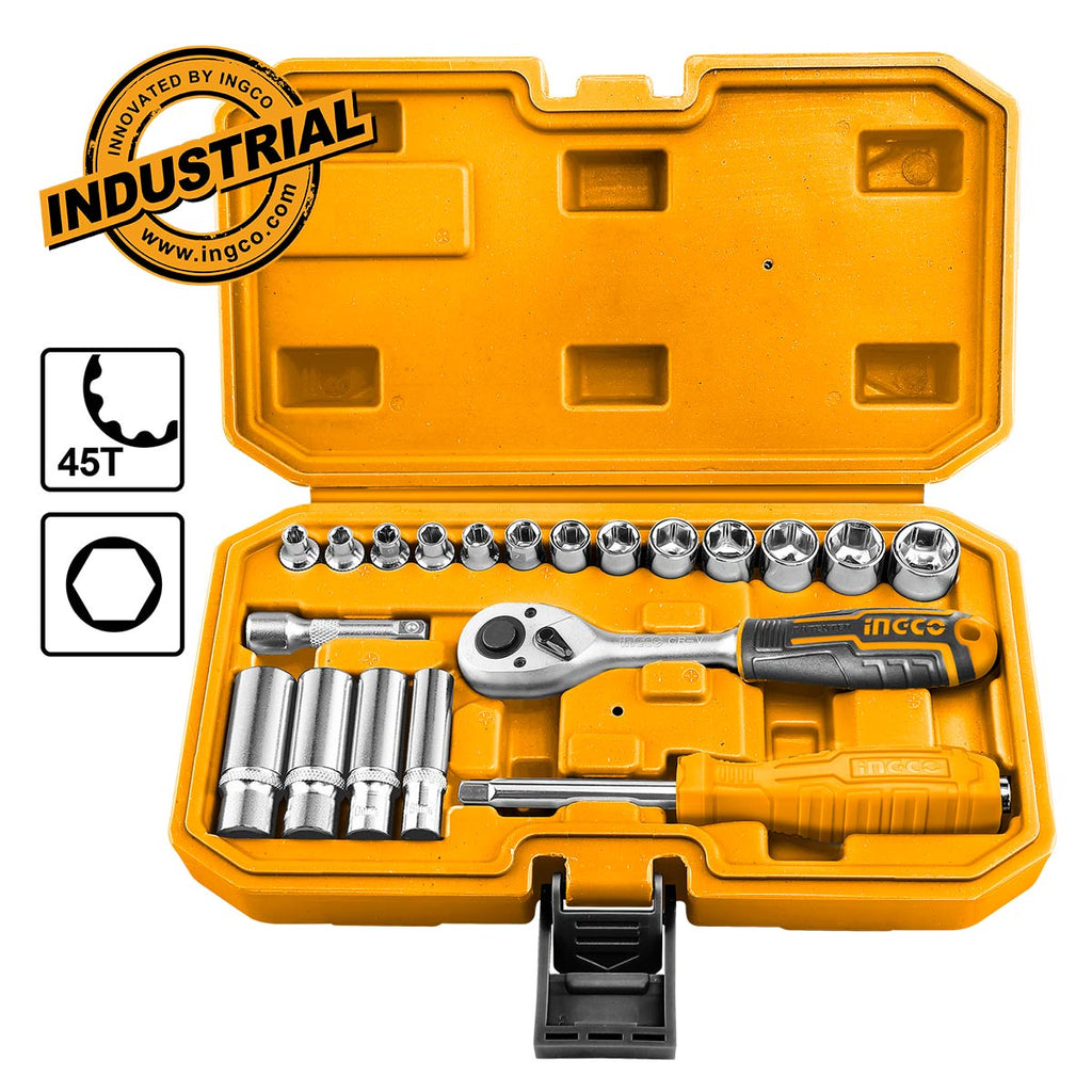 Ingco 1/4" Socket Wrench Set 20Pcs | Daraz.com.np