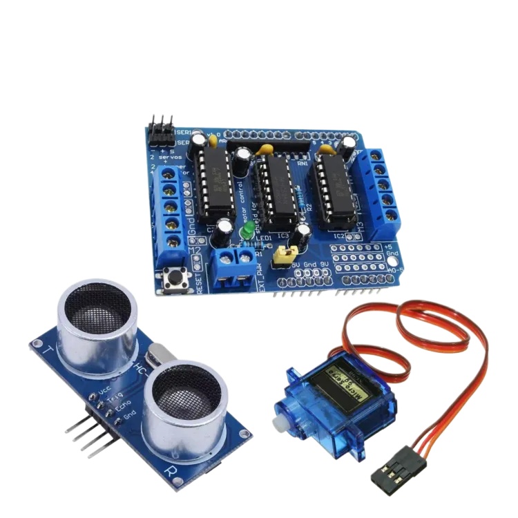 Arduino Uno Robot Kit Set For Ultrasonic Obstacle Avoiding Car With ... Arduino Uno Robot Kit Set For Ultrasonic Obstacle Avoiding Car With ...
