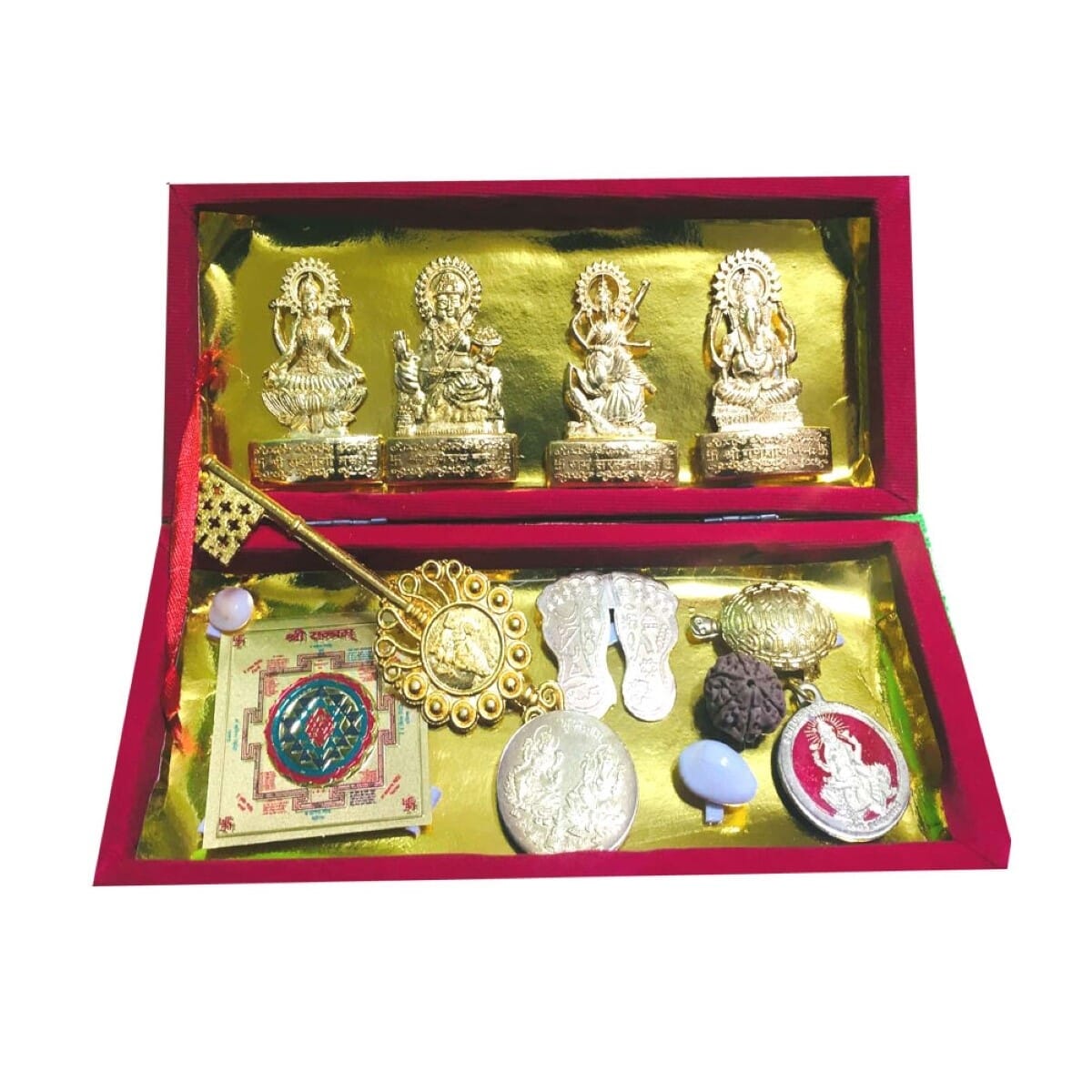 Original Complete Set Shree Dhan Laxmi Yantra With Kuber Yentra Ganesh ...