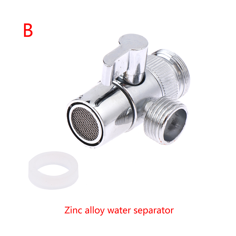Zinc Alloy Switch Faucet Adapter Kitchen Sink Splitter Diverter Valve ...