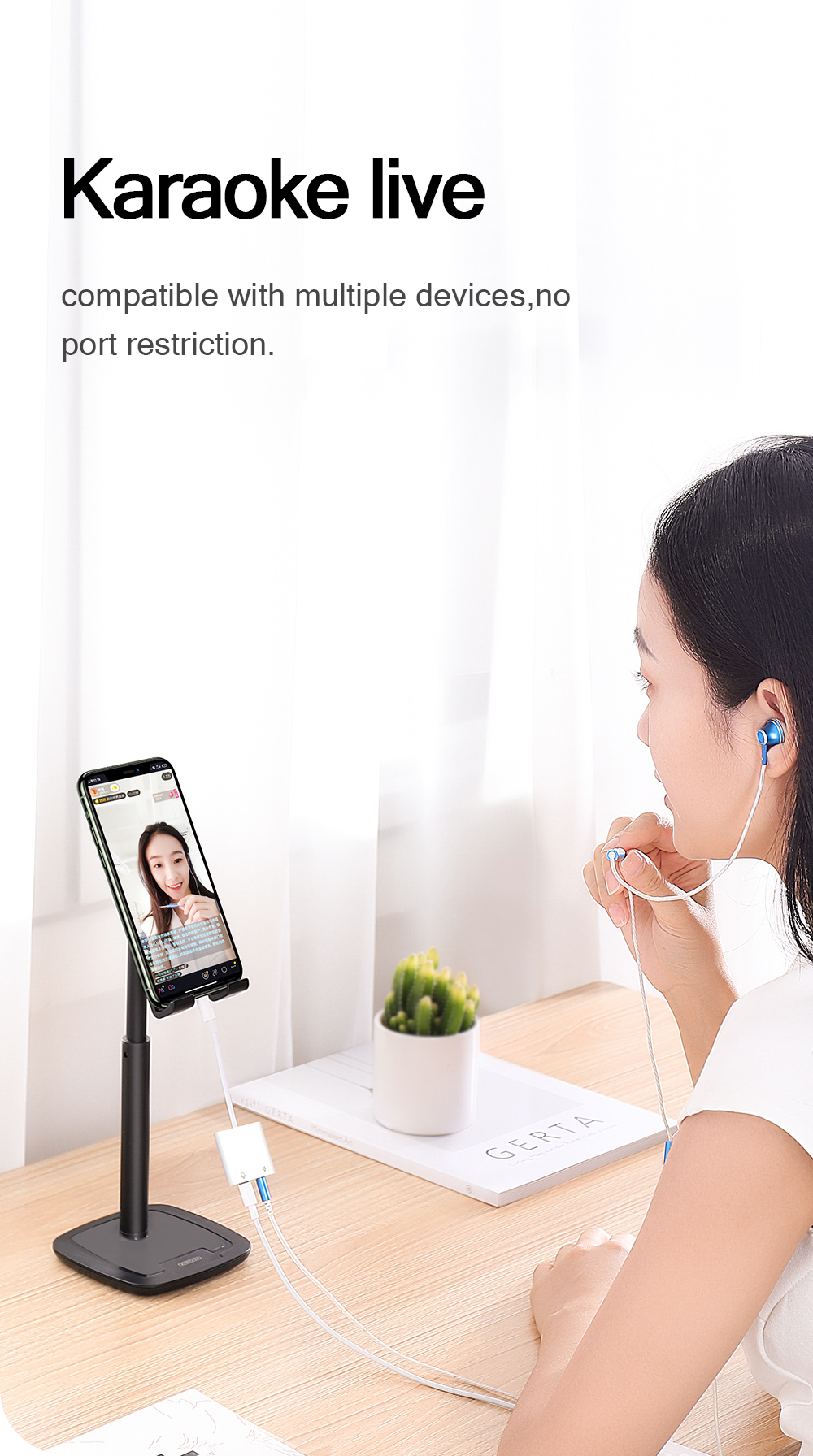 JOYROOM S-Y105 Lightning to 3.5mm + Lightning Adapter – Audio ...