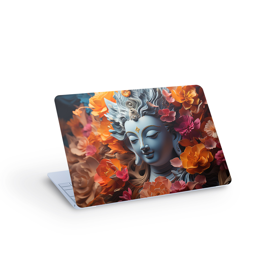 Laptop Back Sticker For Up to 15.6inch Laptop (AI Buddha Architecture ...