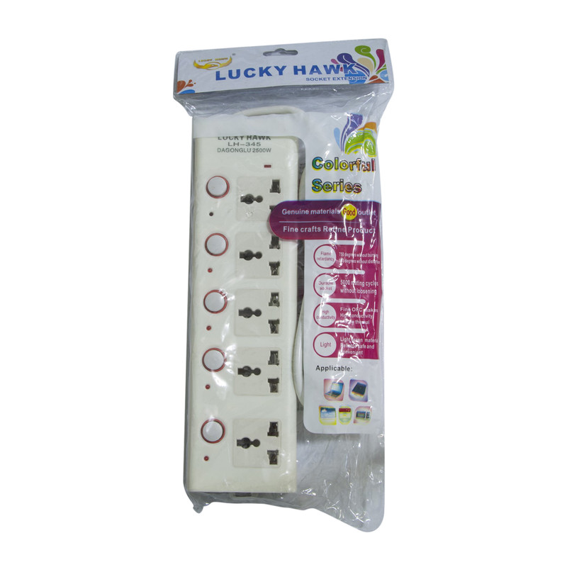 Lucky Hawk 5 Port Extension Cord | Daraz.com.np