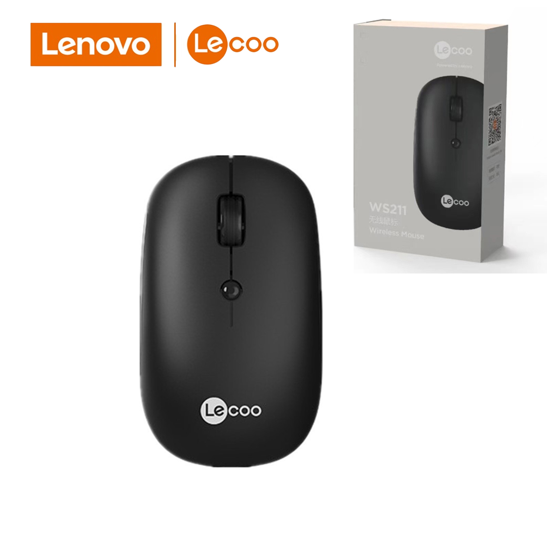Lecoo WS211 Wireless Dual Mode Rechargeable Mouse Design By Lenovo | Daraz.com.np