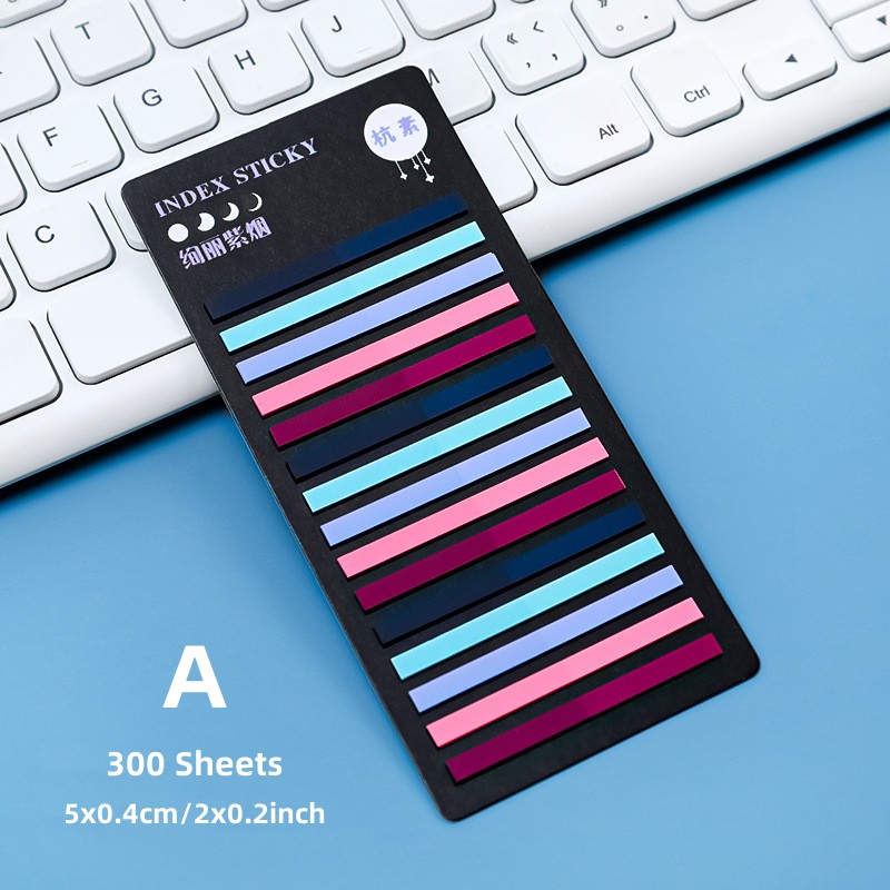 RHS Online 300 Sheets Extra Thin Transparent Solid color Sticky Notes ...