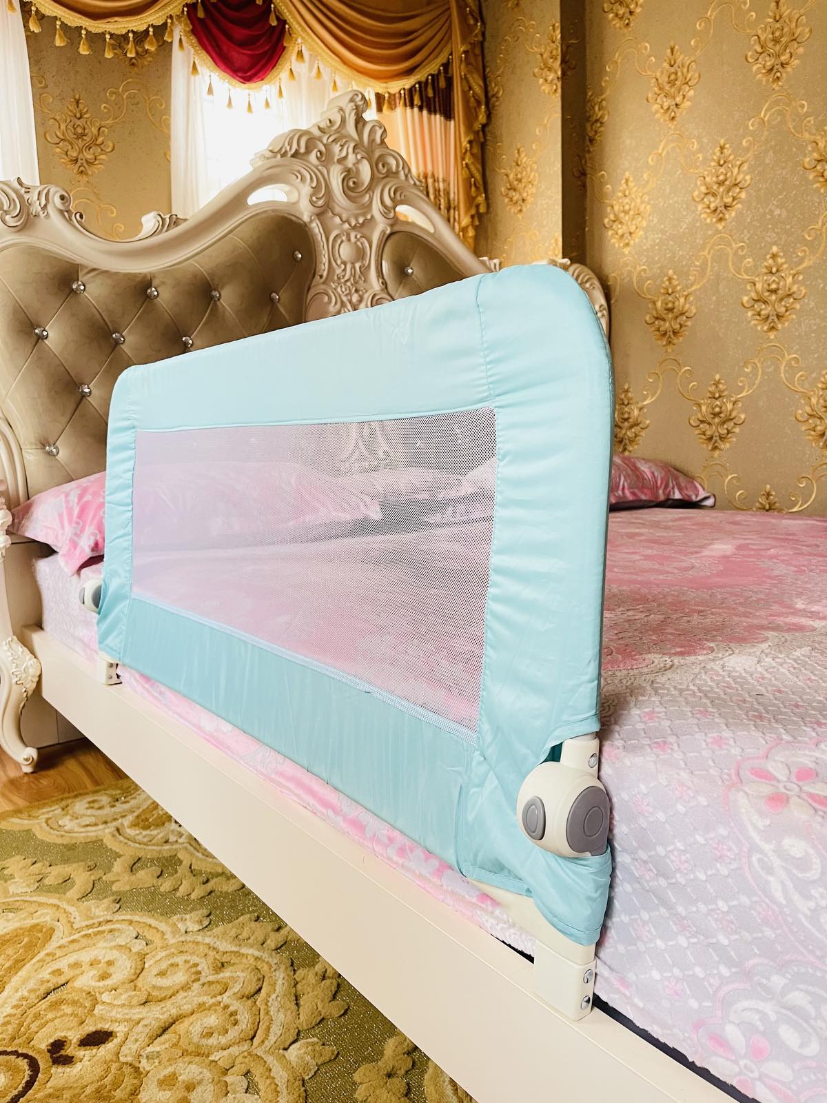 KidsSansar - Baby Foldable & Portable Safety Bed Rail / Bed Lattice ...