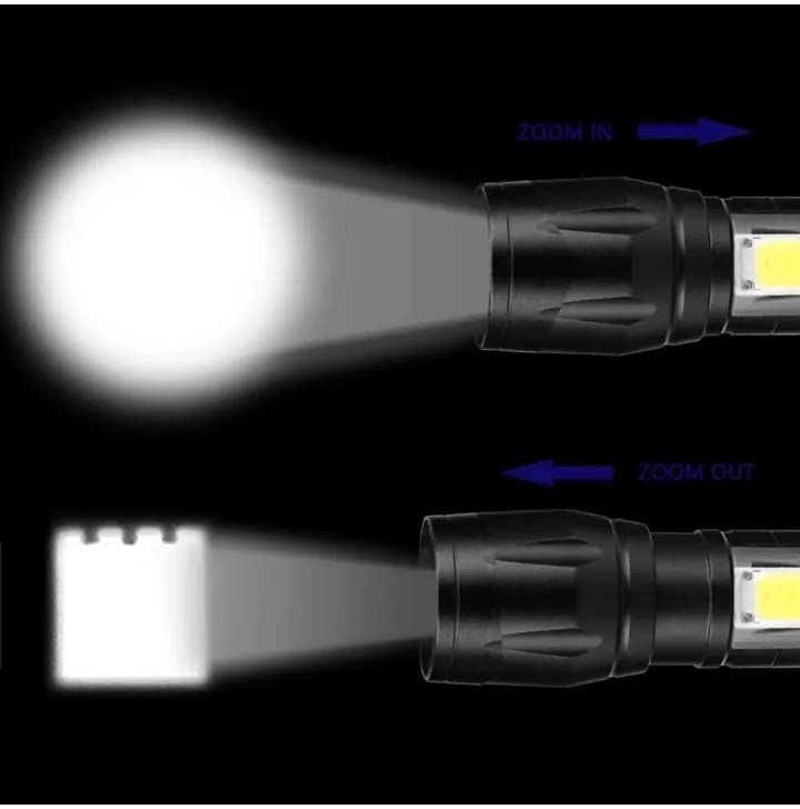MIni Tactical LED Emergency Handheld Flashlight USB Rechargeable ...