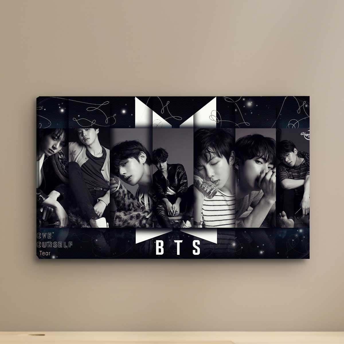 BTS Wooden Framed Canvas Design | Daraz.com.np