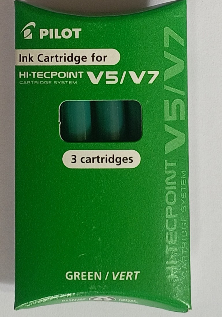 Pilot Pen Ink Cartridge For Hi Tecpoint v5/V7 Set Of 2 Pocket | Daraz ...
