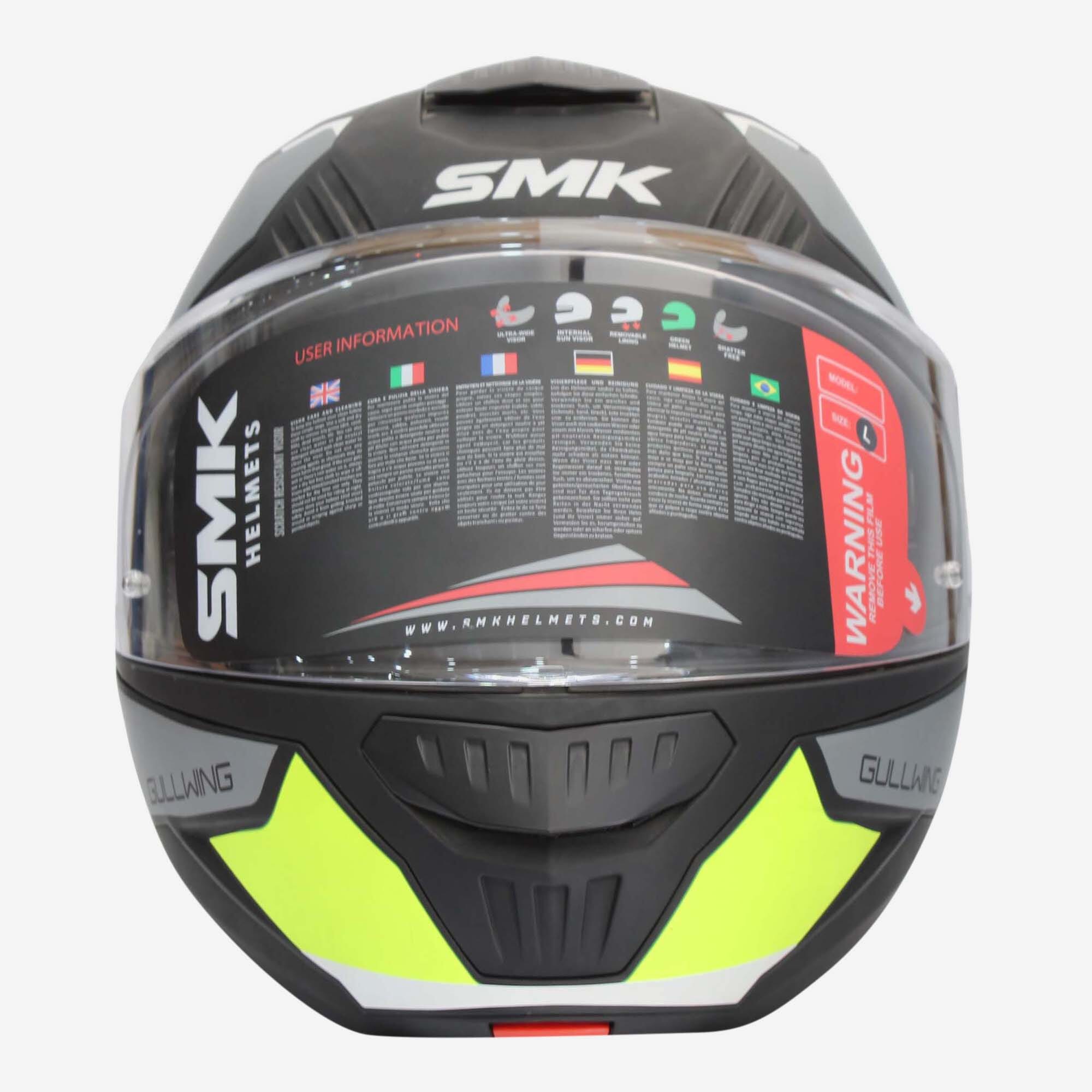 SMK Gullwing Full Face Double Visor Flip Up Multicolor Helmet | Daraz ...
