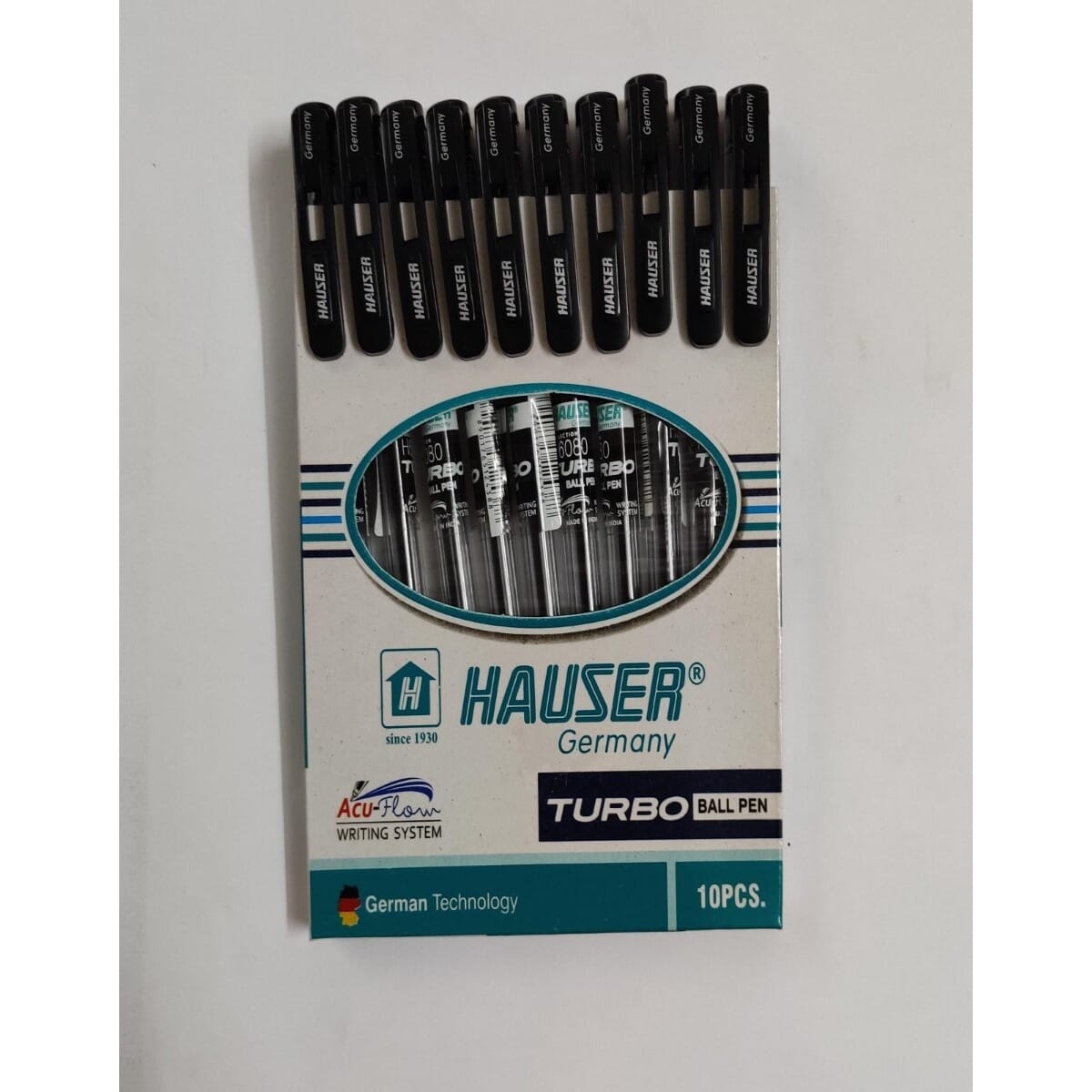 Hauser Turbo Black Ball Pen ( Set of 10 Pcs ) | Daraz.com.np