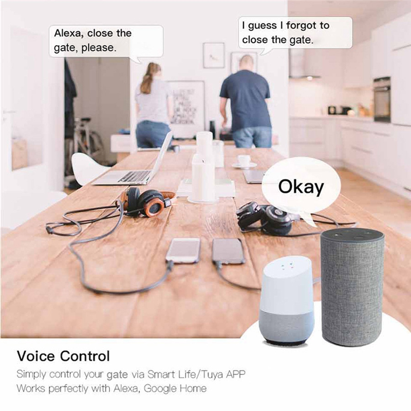 Tuya Smart Life ZigBee Motorized Swing Gate Sliding Gate Controller ...