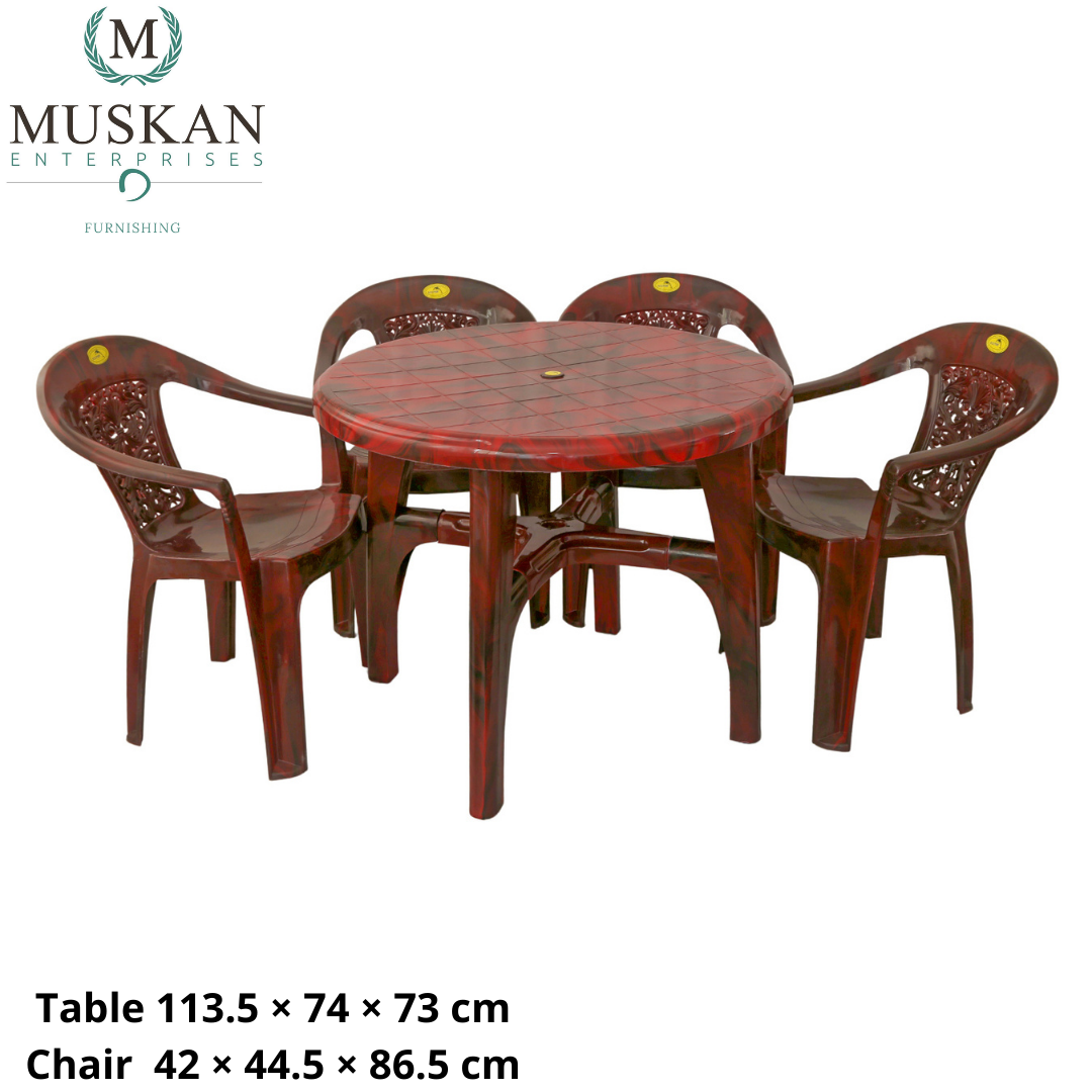 Royal Dolphin Dining Table and 4 pc Chair Set | Daraz.com.np