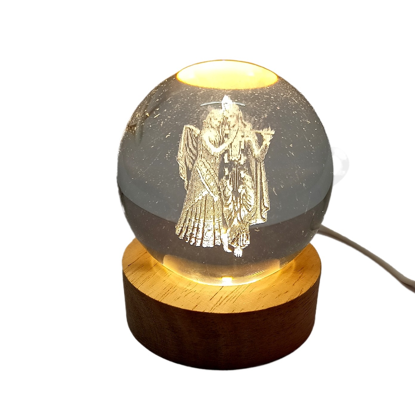3D Decor Crystal Ball LED Night Light - Radha Krishna | Daraz.com.np