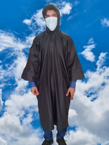 Neekshaa Men's & Women's Solid Raincoat/Overcoat with Hoods and Side ...