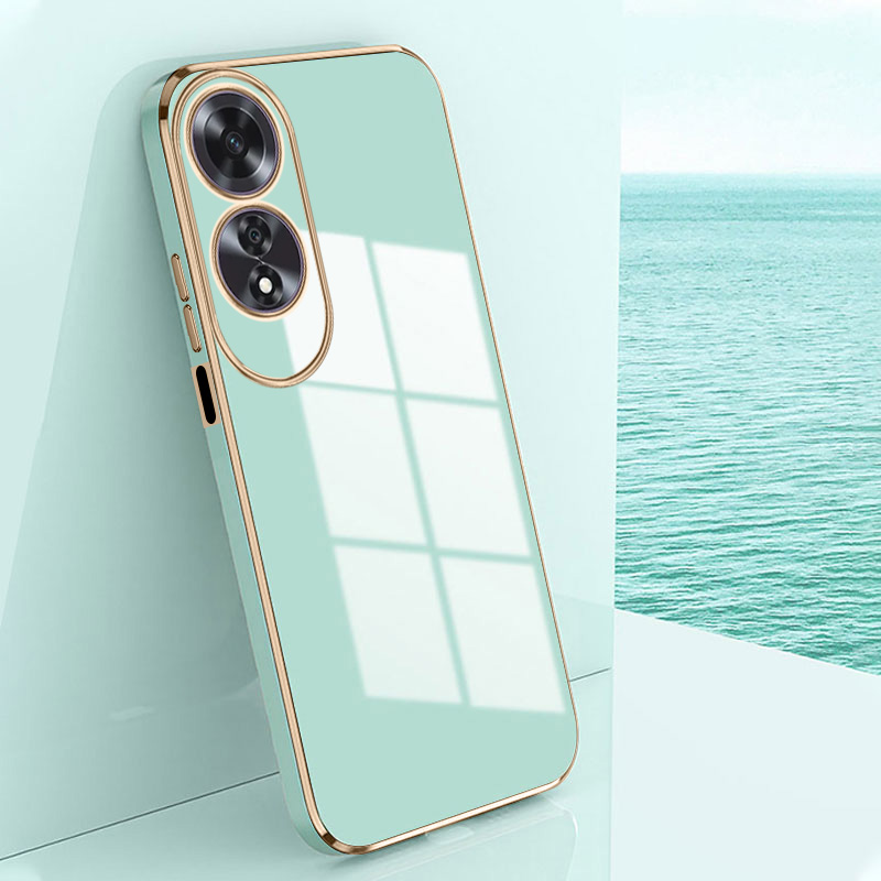 Vantime Case for OPPO A60 4G Soft Electroplated Glossy Back Ultra Thin ...