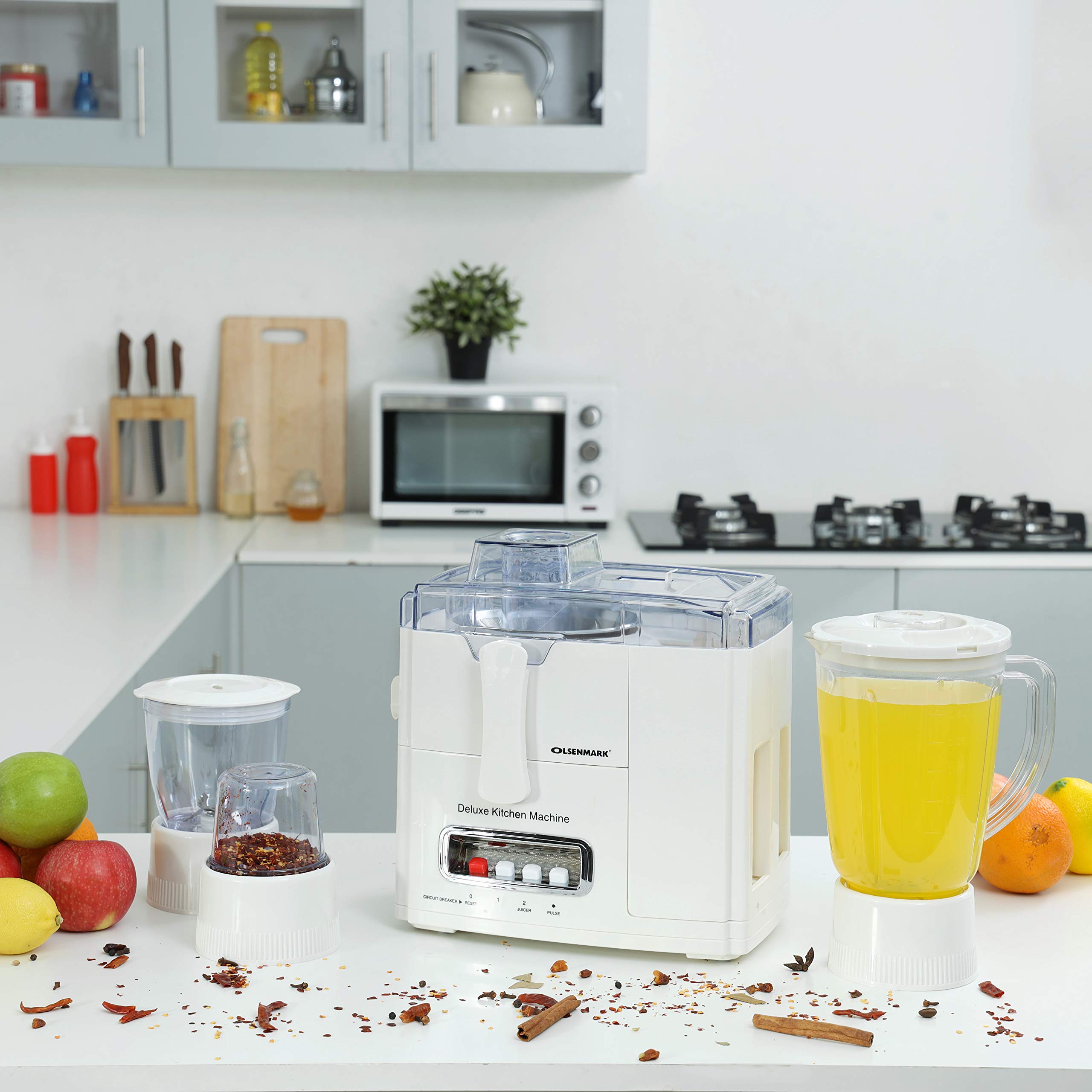 4-In-1 Food Processor Juicer Multifunctional Smoothie Maker, Compact Electric Blender, Chopper ...