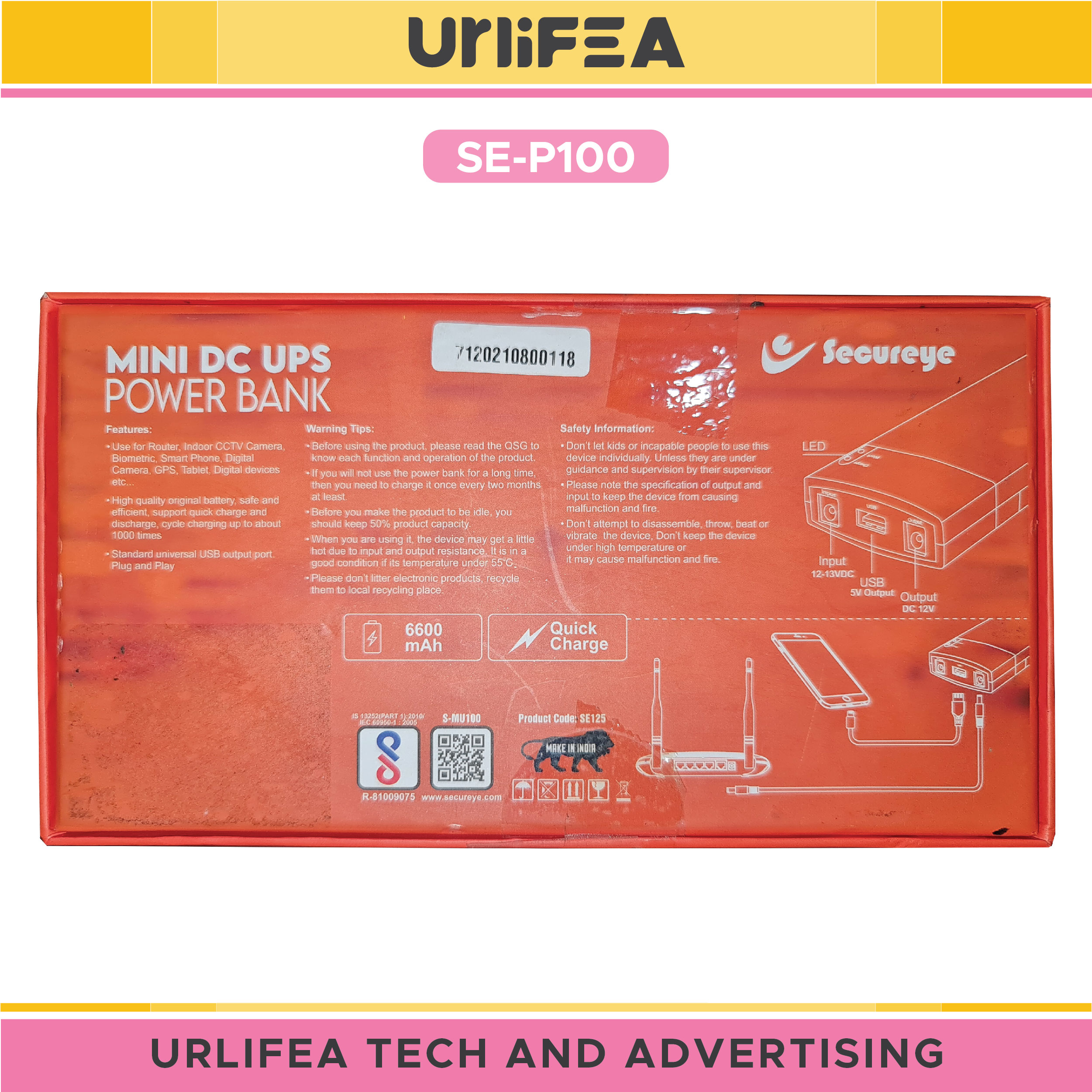 Secureye Mini DC UPS Power Bank | Daraz.com.np