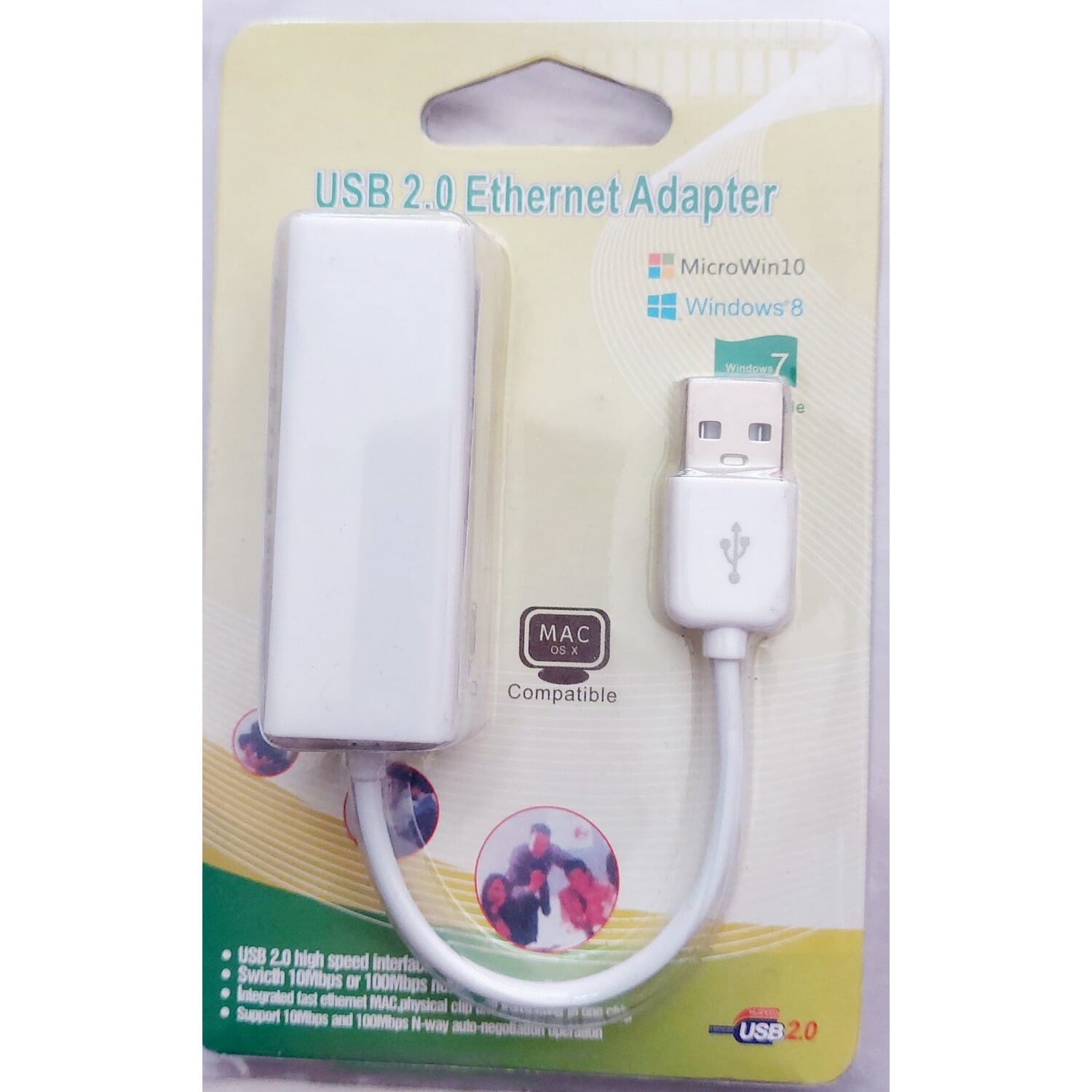 USB 2.0 10/100Mbps RJ45 LAN Ethernet Network Adapter Dongle | Daraz.com.np