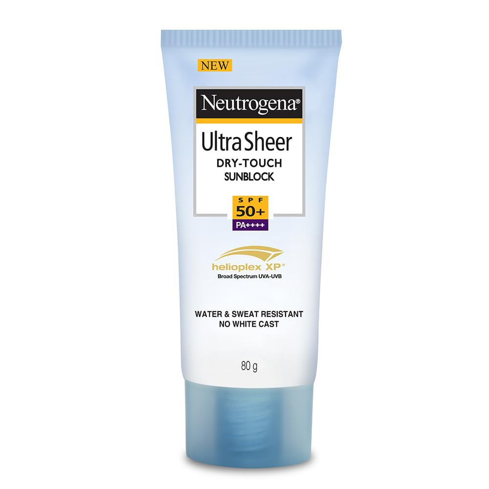 Neutrogena Ultra Sheer SPF50+ PA+++ Face Sunscreen With Helioplex 80ml ...