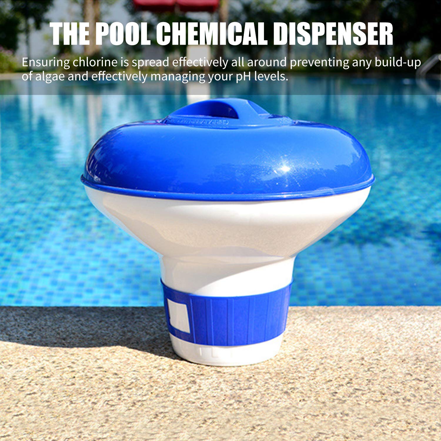 Chemical Floater Dispenser, Premium Automatic Adjustable Pool Chemical ...