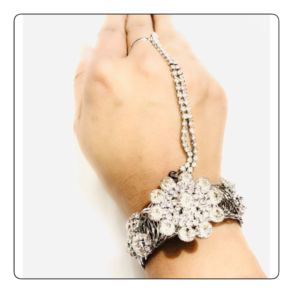 white Stone Adjustable Bala With Ring For Women | Daraz.com.np