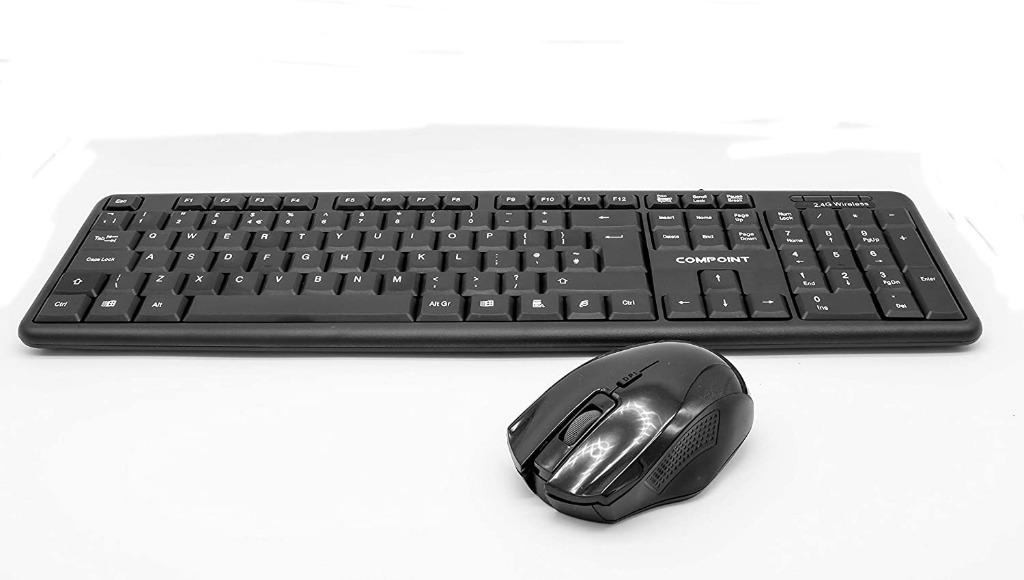 Compoint Full Sized WIRELESS Keyboard - Black | Daraz.com.np