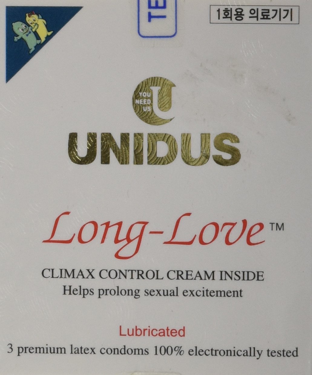 Unidus Long- Love Climax Control Condoms - 3pcs | Daraz.com.np
