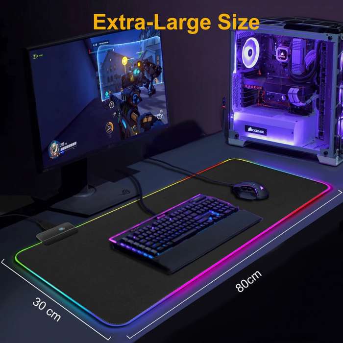 Gigaware Extra Large Chroma LED Gaming RGB Mousepad - 80cm | Daraz.com.np