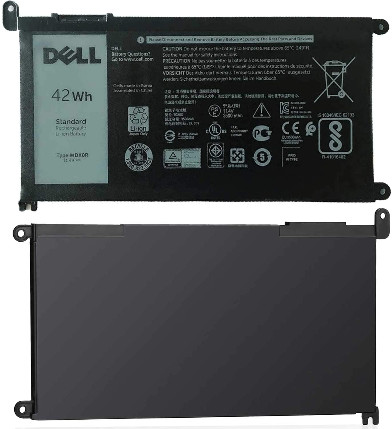 Dell Battery Wdxor 42Whr 3-Cell 11.4V | Daraz.com.np