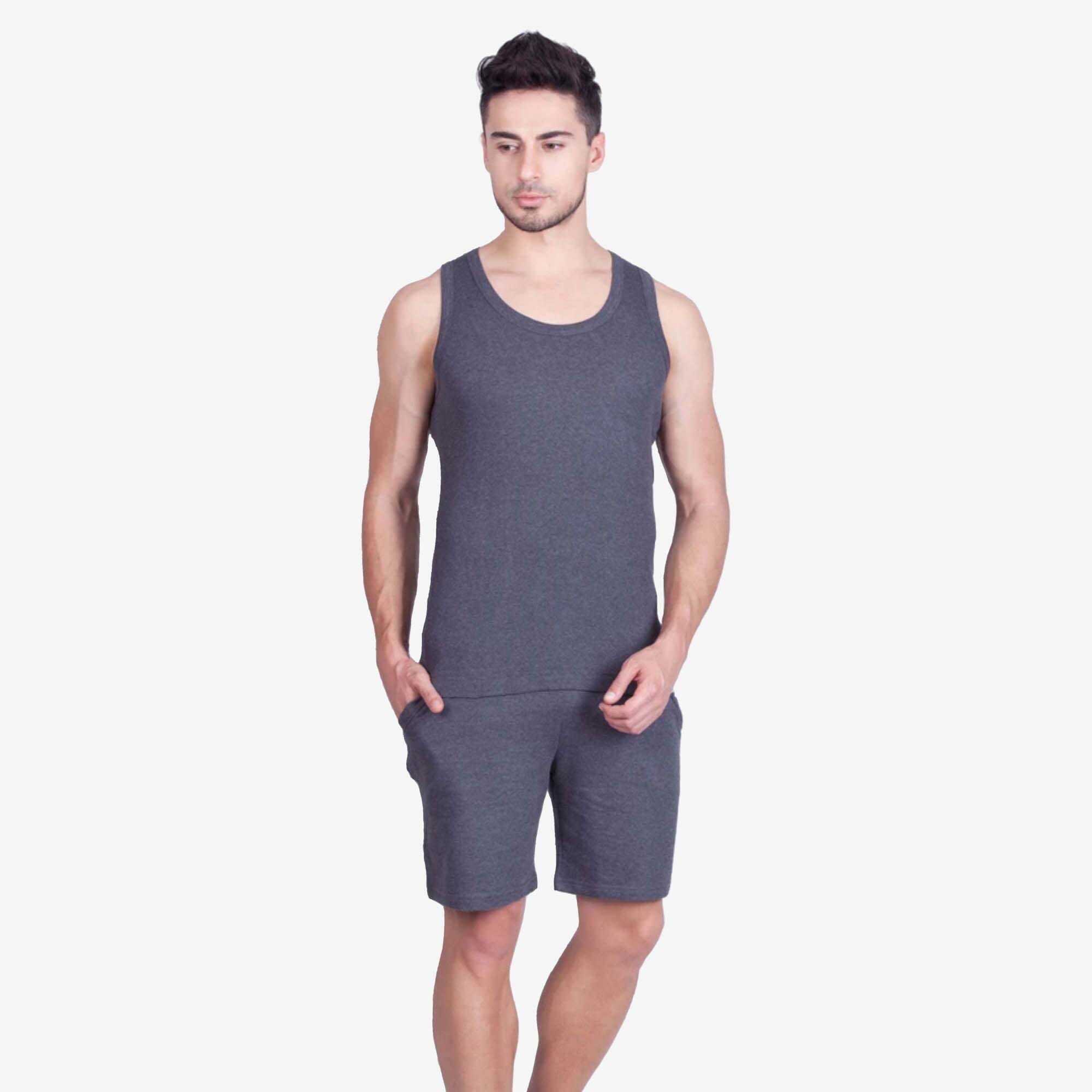 ONN Racerback Ribbed Vest In Charcoal Melange - NR323 - Fashion | Vest ...