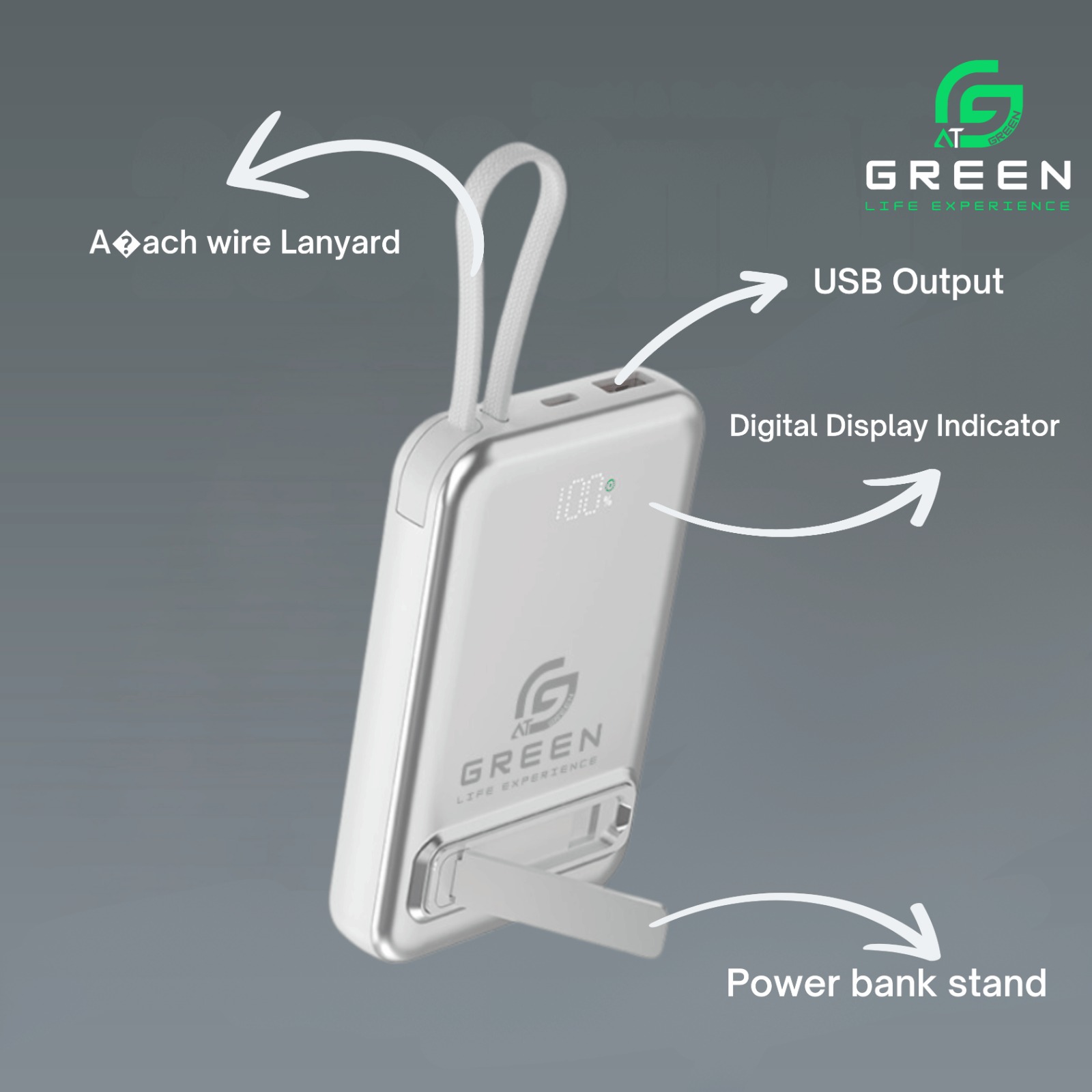Green Mag Booster Powerbank | 10000mAh | Magsafe | 22.5W Super Fast ...