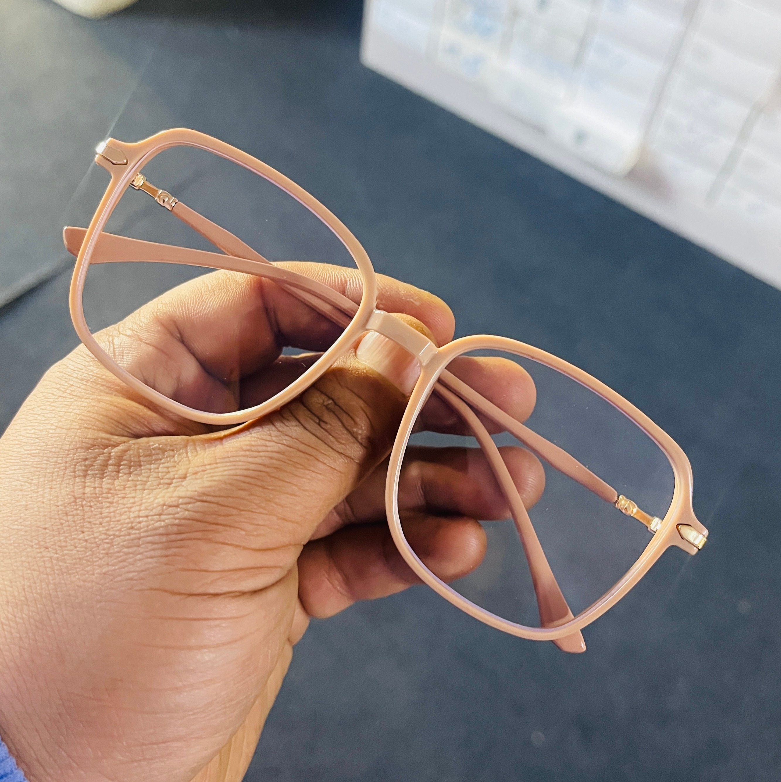 Unisex Blue Ray Cut Uv Protected Anti Scratch Eye Glass With Frame For ...