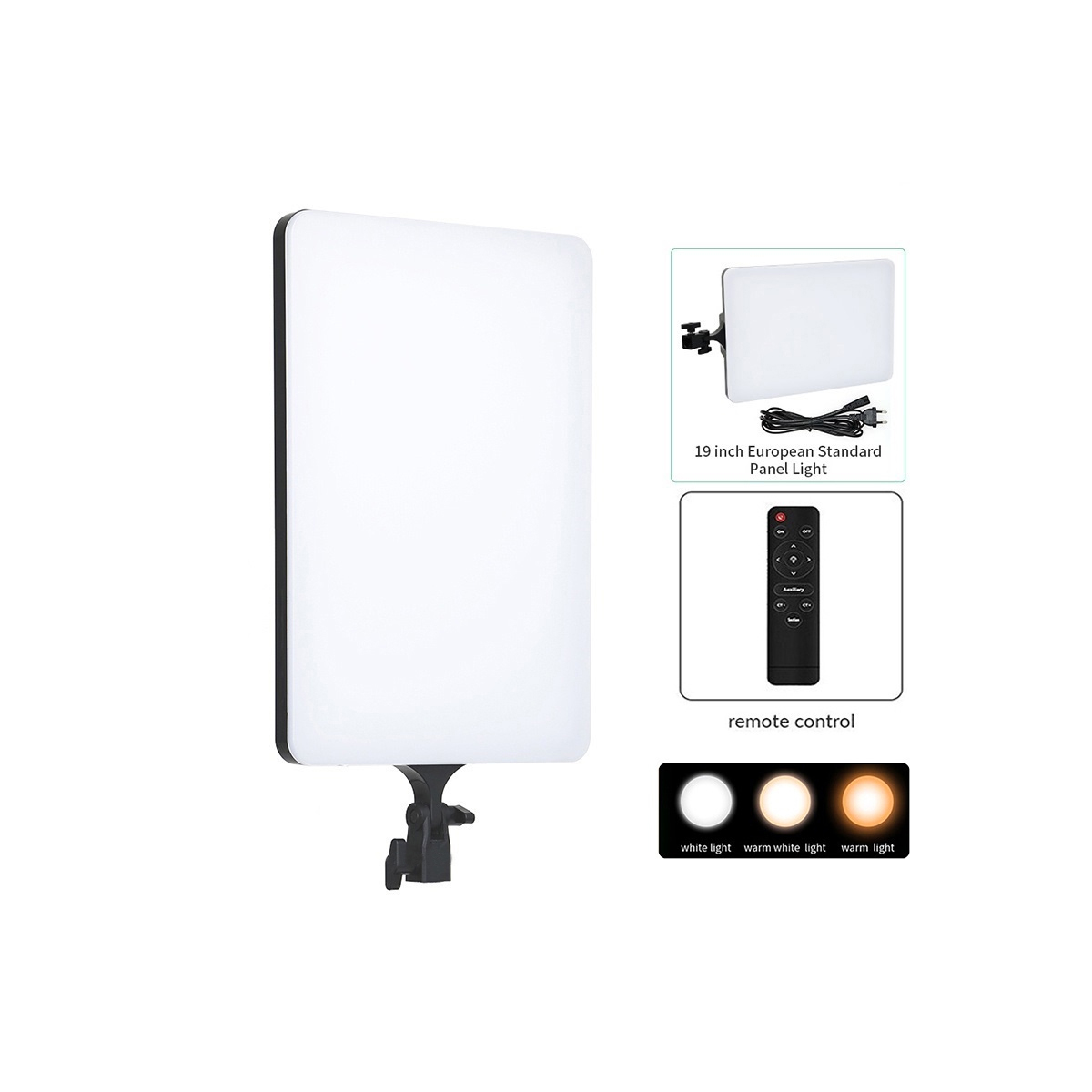 RL-24 LED Video Light Panel Light With Tripod Square Diffuser Light With Stand Photography Lamp ...