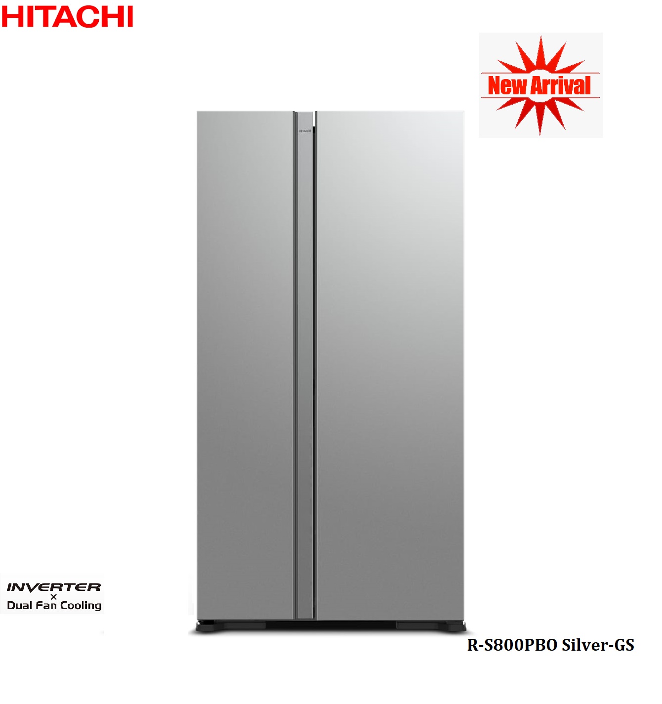 HITACHI 659 Liters Glass Finish Side By Side Refrigerator With Inverter ...