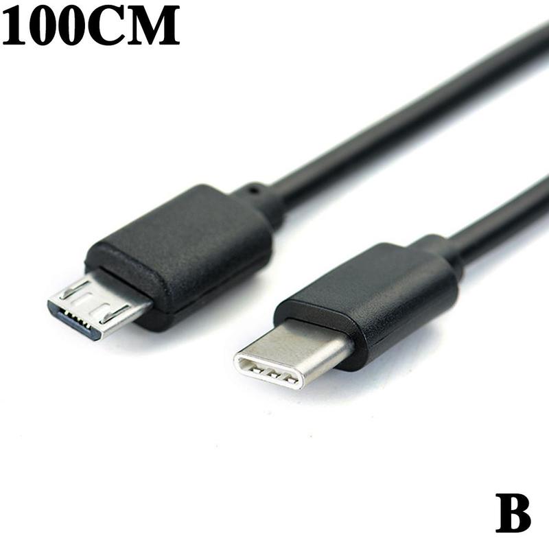Type C USB-C To Micro USB Cable For Samsung Micro B USB Type C Cord Male To Male 30/100cm Fast ...